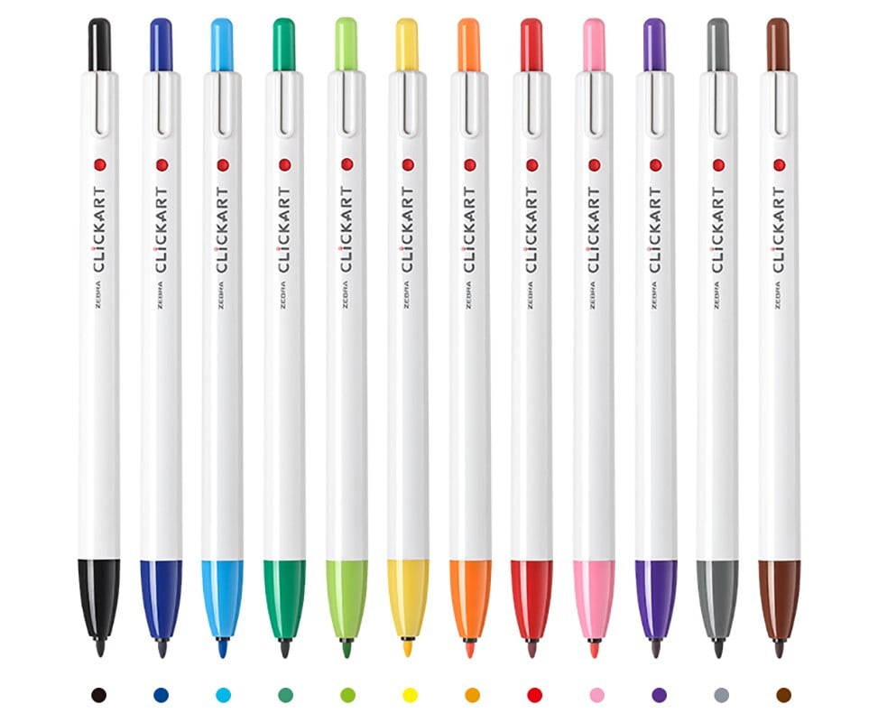 Zebra Click Art 12 color set ST (Standard shade)
