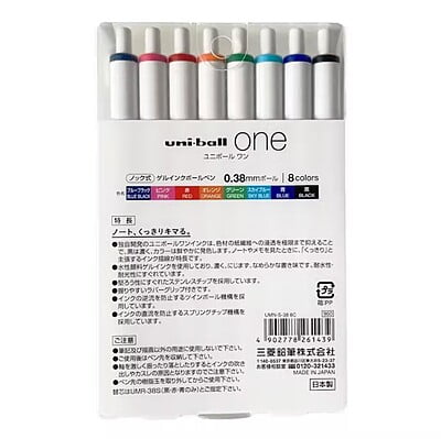 Uni-ball One 0.38 8 Colors Set