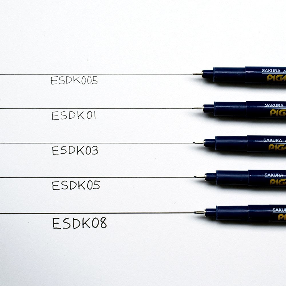 Sakura Crepas Water-Based Marker Pigma Set of 5 ESDK-5A