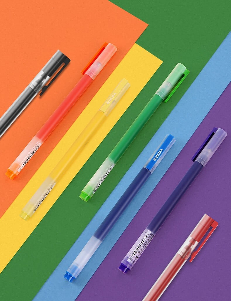 Beifa Jumbo Multicolor Gel Pens 0.5 GA329800