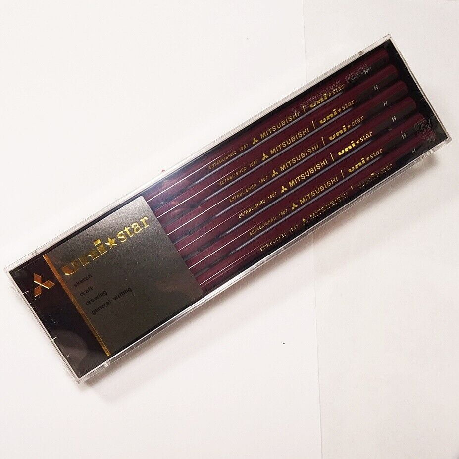 Mitsubishi Pencil Uni Star Hexagonal Pencil H