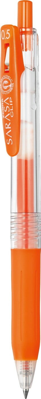 Zebra Sarasa Clip Pen 0.5 Red Orange