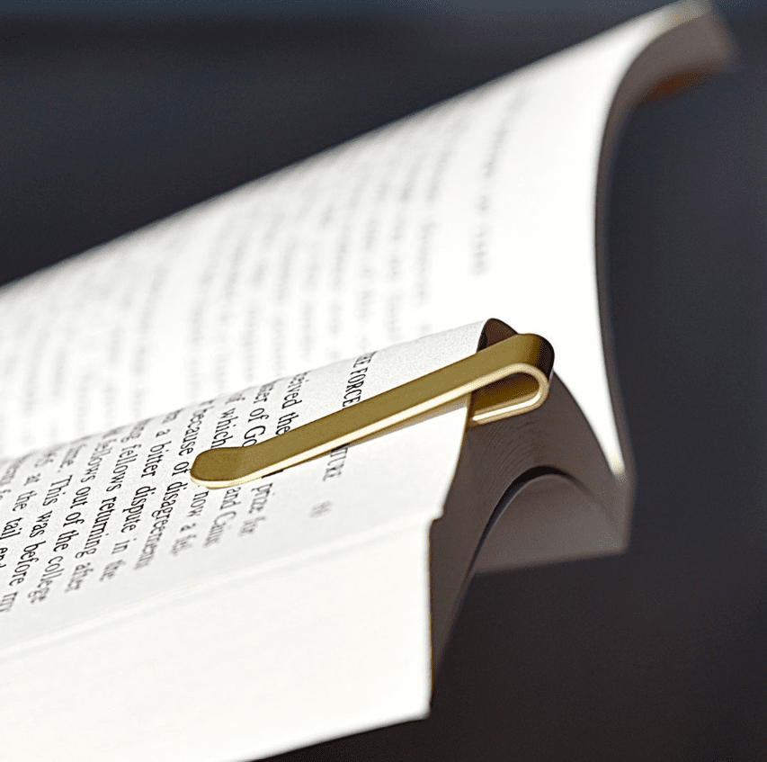 Kaco Ruma Metal Bookmark Ruler Champange Gold